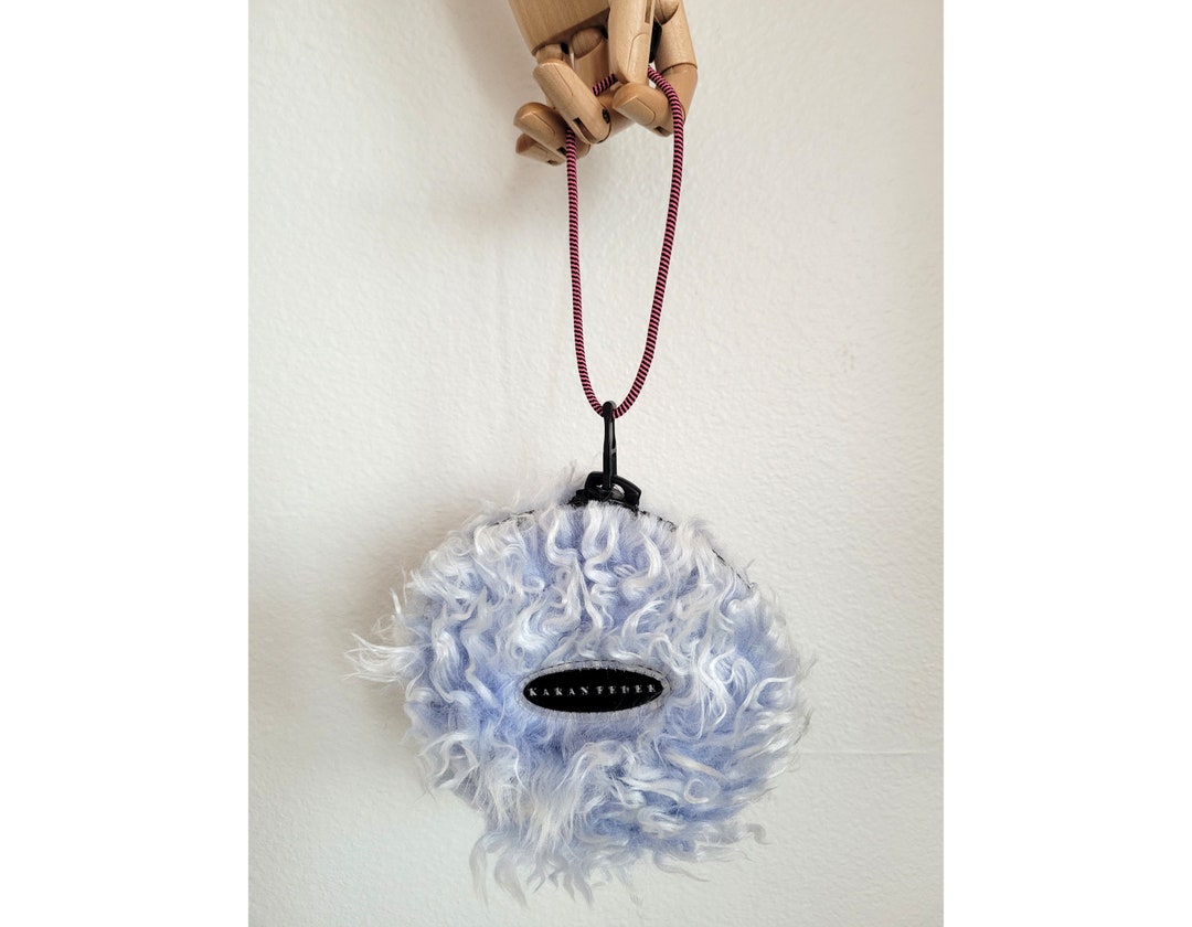 Vintage 90s Faux Yak Fur Wristlet Handbag - Karan Feder Hollywood - Etsy