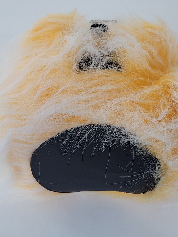 Furry neon fun, funky, top-handle drawstring handbag,… - Gem