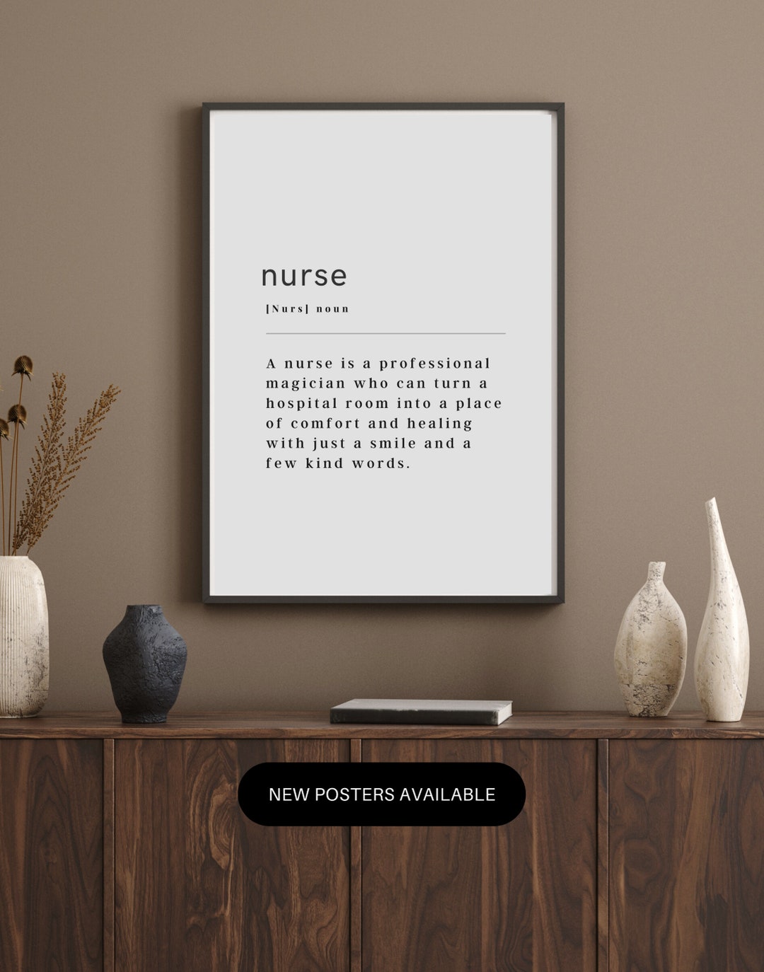Nurse Definition Print, Nurse Definition Poster, Nurse Wall Print ...