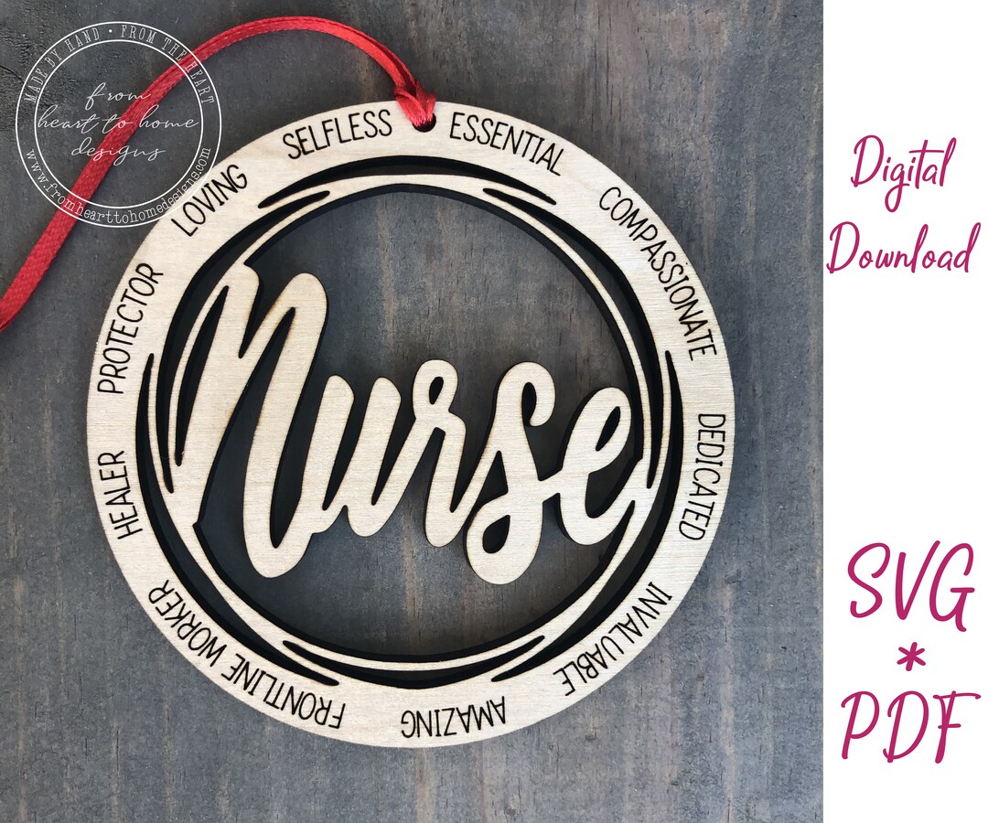 DIGITAL FILE ONLY Nurse Laser Cut File/commercial Use/svg - Etsy