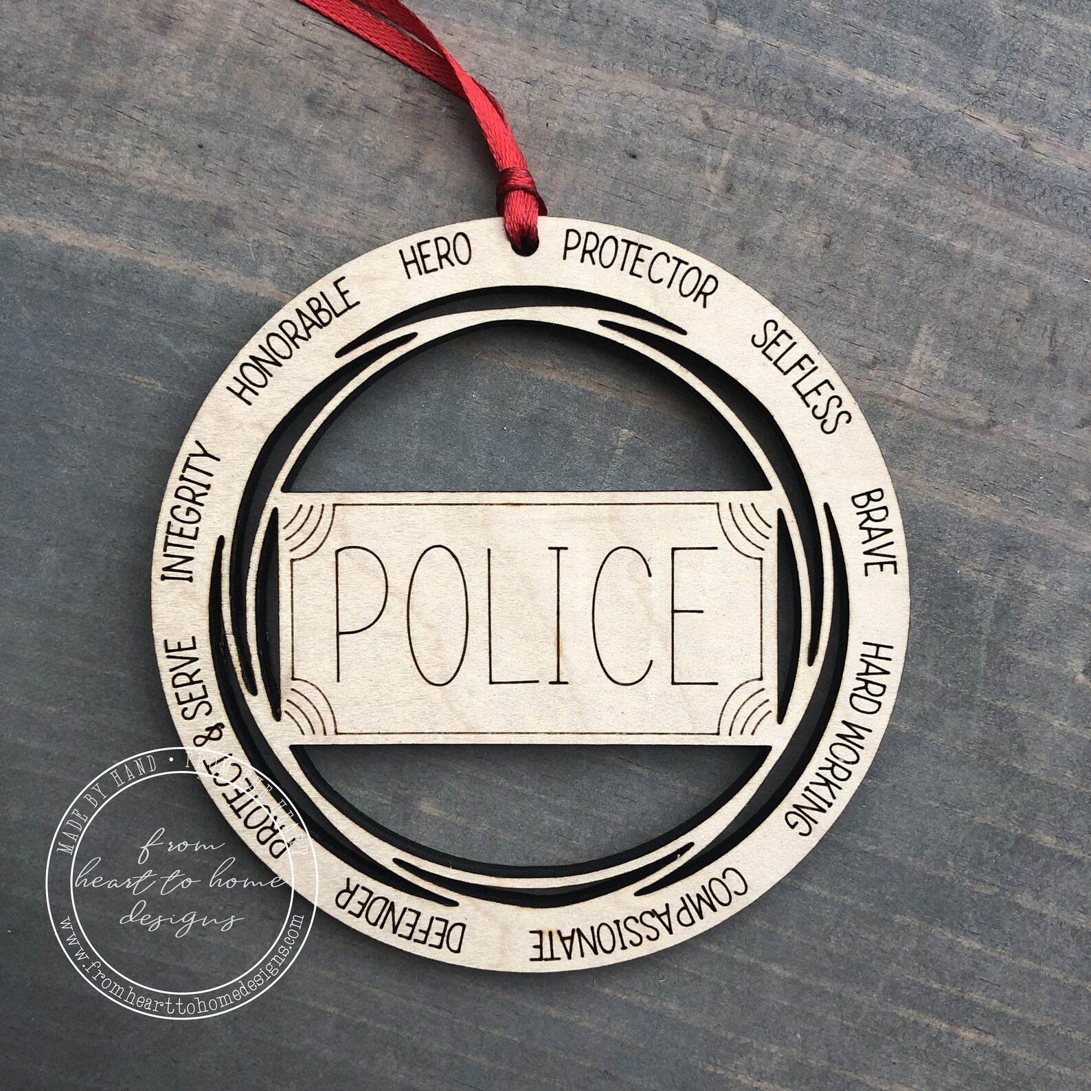 DIGITAL FILE ONLY Framed Police Laser Cut File/commercial Use/svg - Etsy