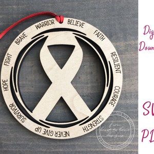 DIGITAL FILE ONLY Cancer Ribbon Laser Cut File/commercial Use/svg - Etsy