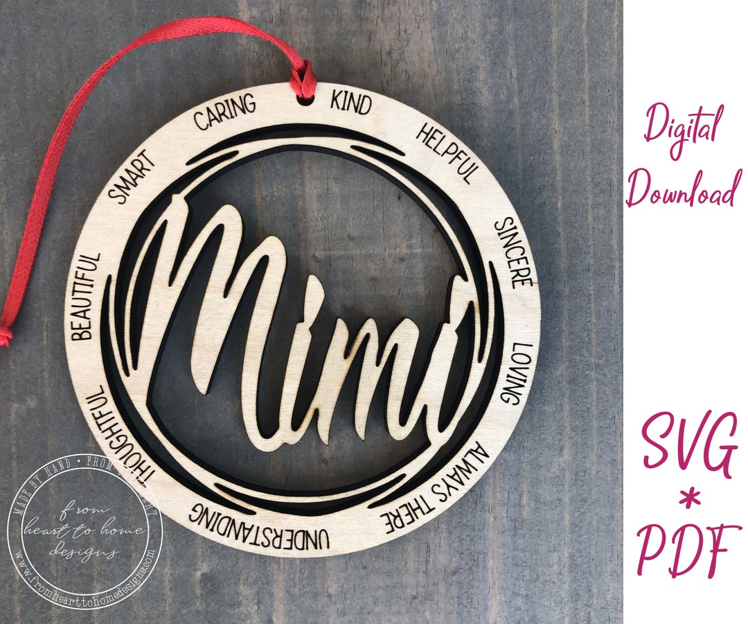 DIGITAL FILE ONLY Mimi Laser Cut File/commercial Use/svg - Etsy