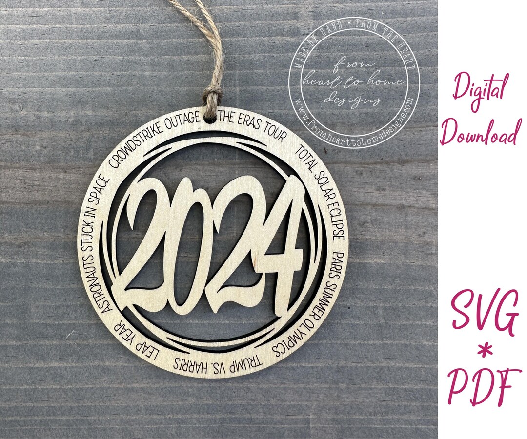 DIGITAL FILE ONLY 2024 Laser Cut File/commercial Use/svg - Etsy