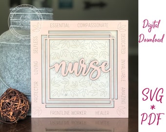 Laser Cut Nurse | Etsy