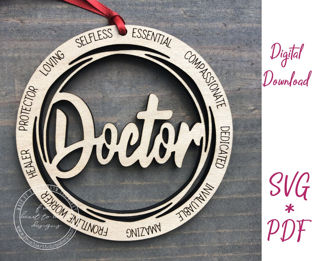 DIGITAL FILE Only Doctor Laser Cut File/commercial Use/svg - Etsy