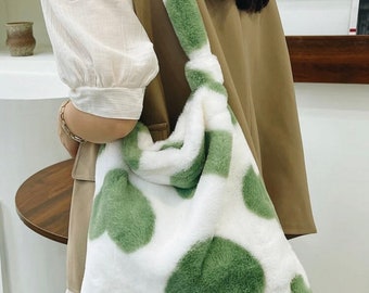 Fuzzy Tote Bag | Etsy