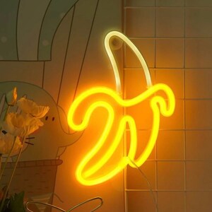 Banana Neon Light Wall Decorations Dorm Room Bedroom - Etsy