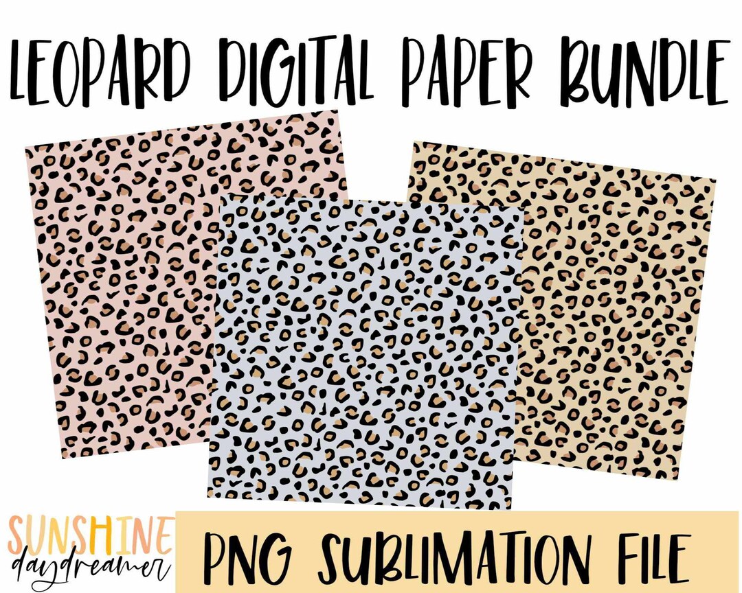 Leopard Background Set Sublimation PNG, Background Sublimation File ...
