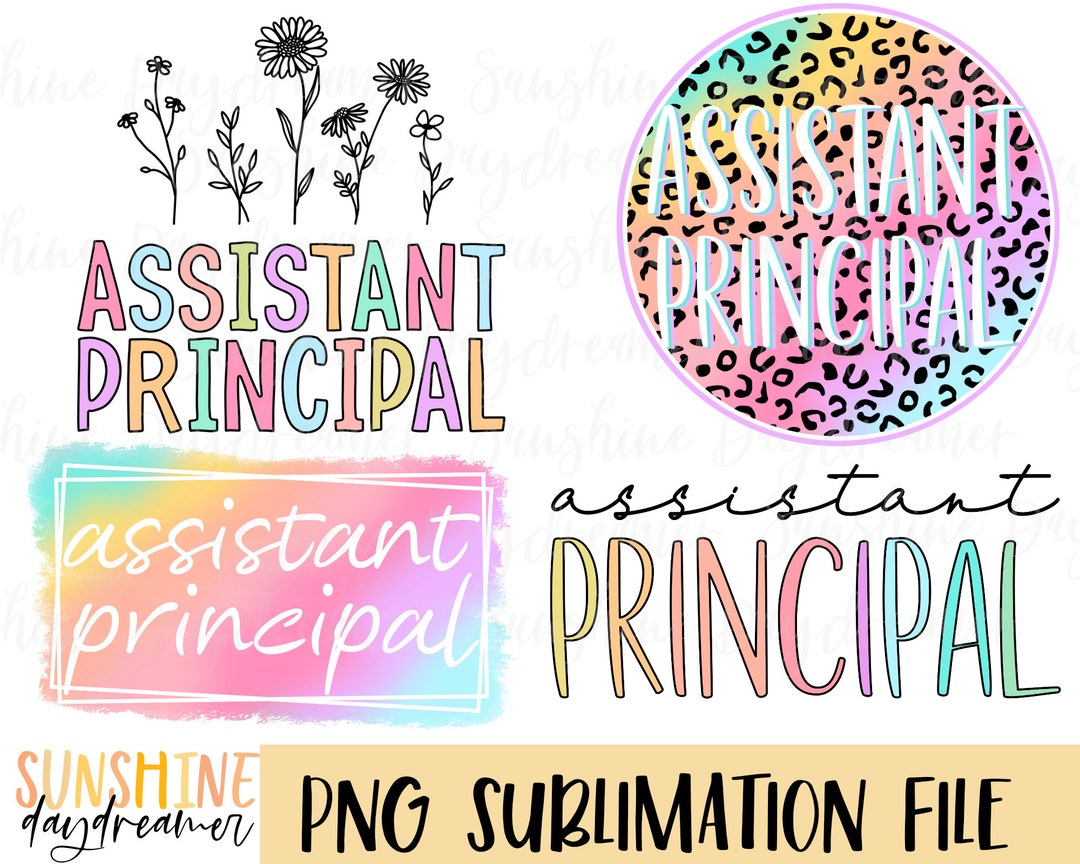 Assistant Principal Sublimation PNG, Assistant Principal Bundle ...