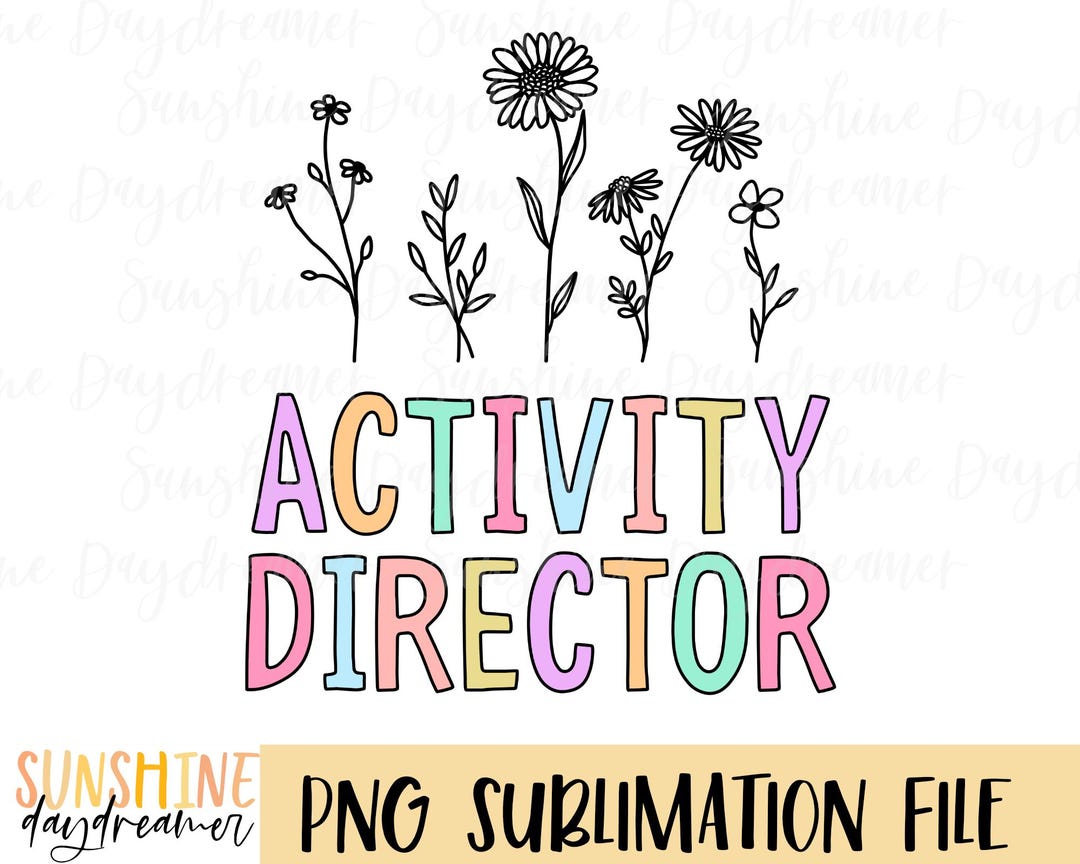 Activity Director Sublimation PNG, Pastel Leopard Sublimation File ...