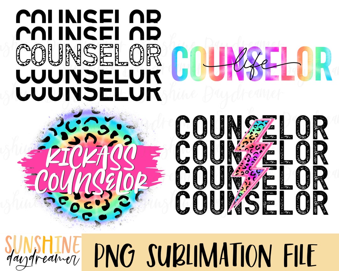 Counselor Sublimation PNG, Counselor Bundle Sublimation File, School ...