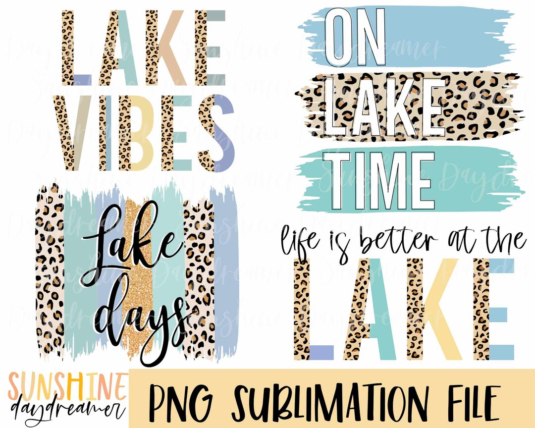Lake Sublimation PNG, Lake Shirt Bundle Sublimation File, Summer Shirt ...