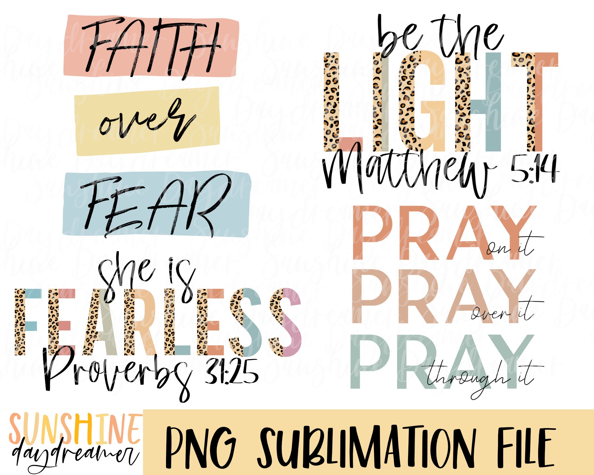 Faith Sublimation PNG Religious Bundle Sublimation File - Etsy