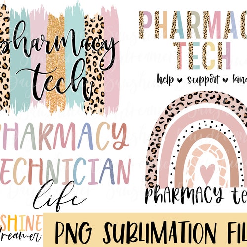 Pharmacist Sublimation Download Pharmacy Tech PNG Design Rx - Etsy