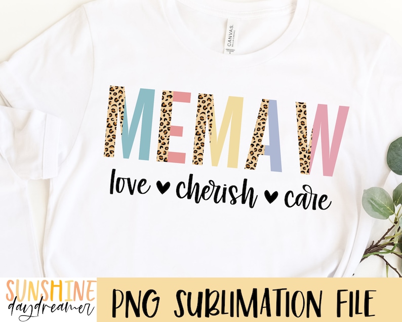 Memaw Sublimation PNG Designs: T-shirt Graphics Bundle (digital ...