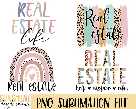 Realtor Sublimation PNG Realtor Bundle Sublimation File Real - Etsy