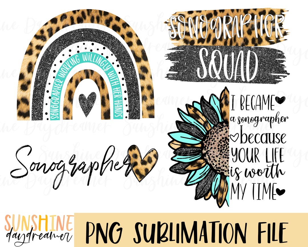 Sonographer PNG Sublimation Designs Bundle (digital Download) - Etsy