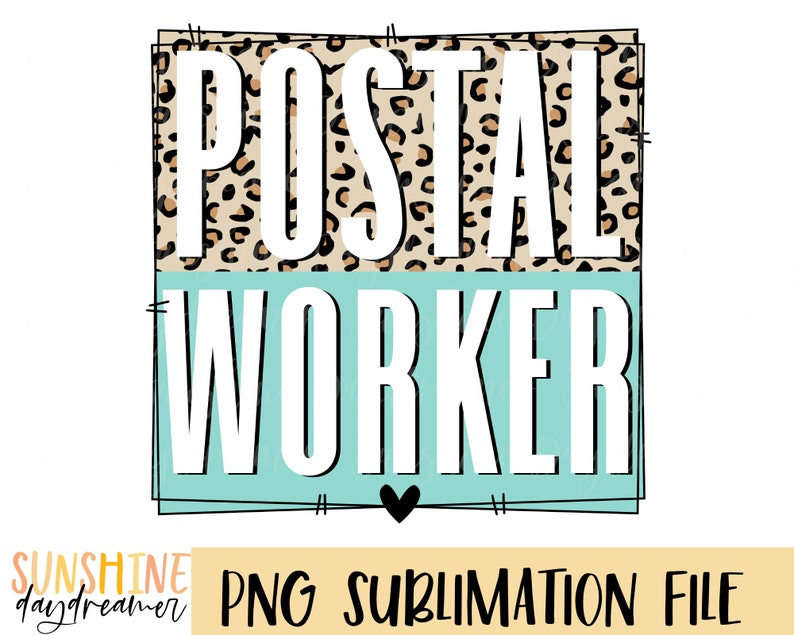 Postal Worker Sublimation PNG Postal Life Sublimation File - Etsy