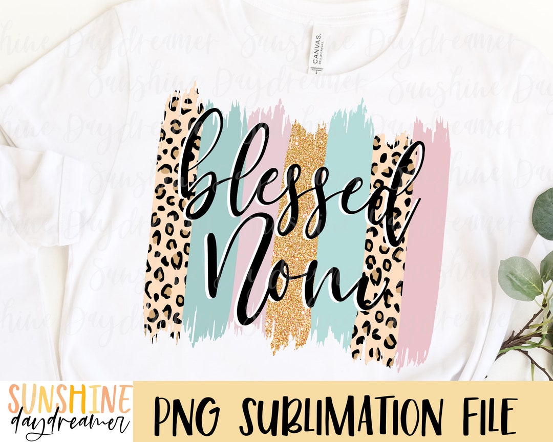 Blessed Noni Sublimation PNG, Noni Brush Stroke Sublimation File, Noni ...