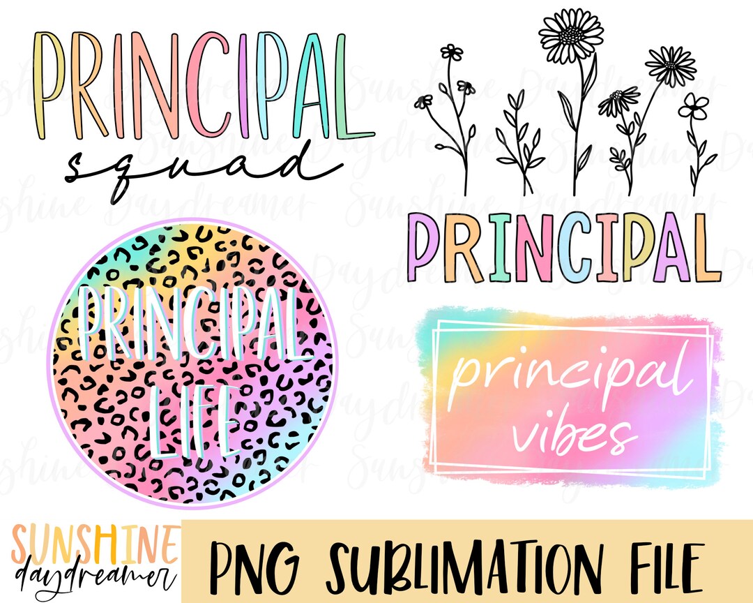Principal Sublimation PNG, Principal Bundle Sublimation File, Teaching ...