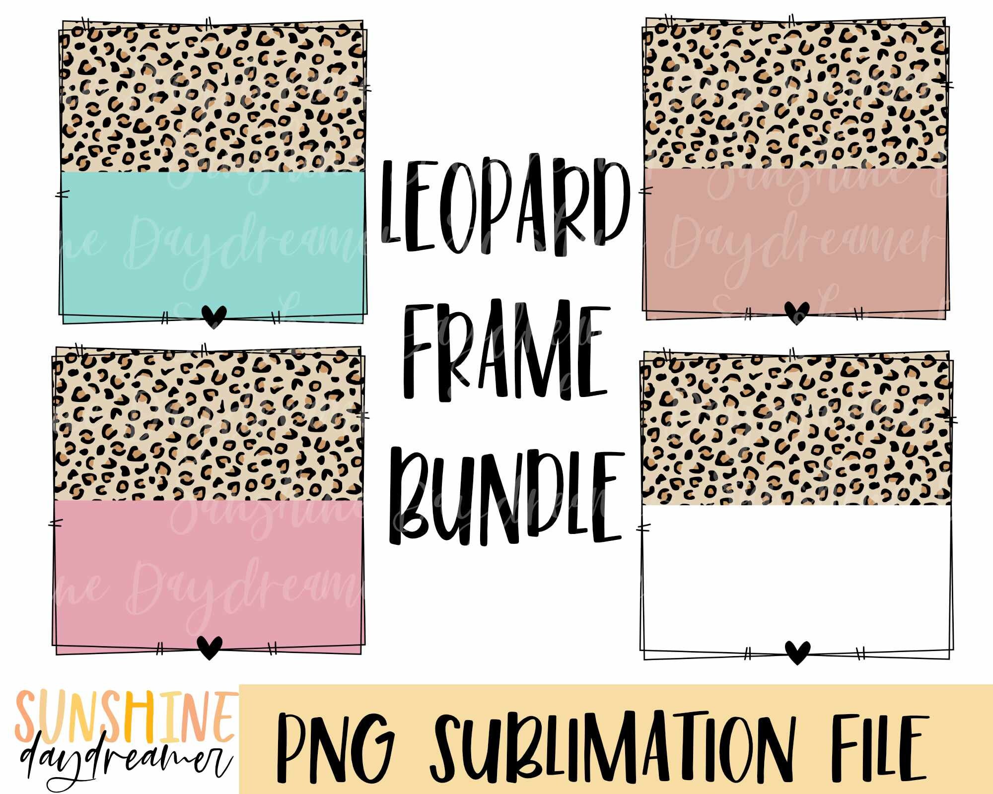 Pink Cheetah Print Border