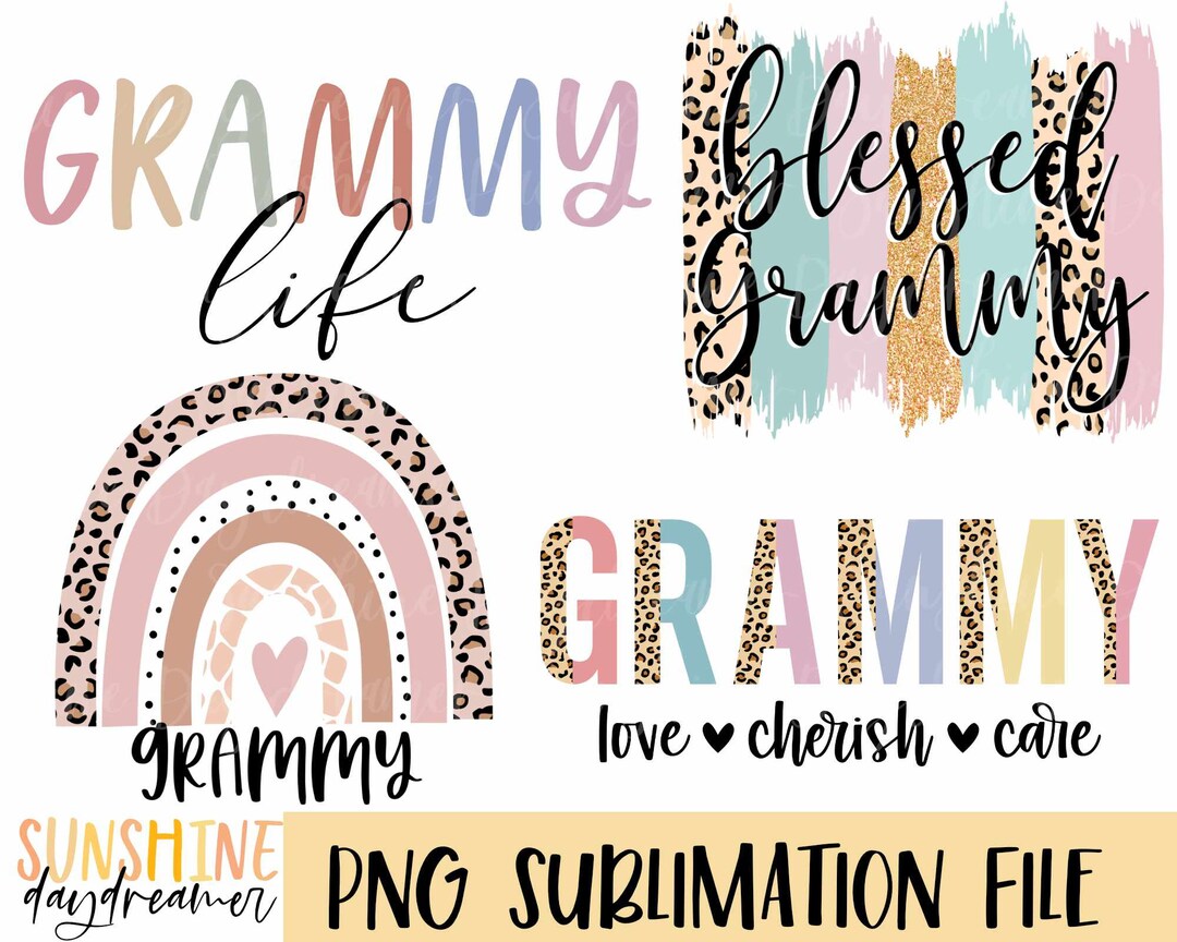 Grammy Sublimation PNG, Grammy Bundle Sublimation File, Grammy Shirt ...