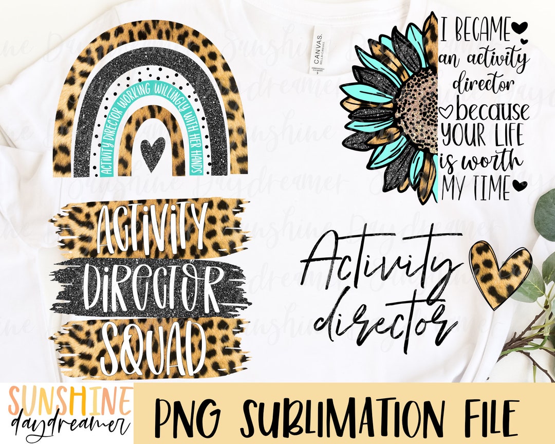Activity Director Sublimation PNG, Activity Director Bundle Sublimation ...