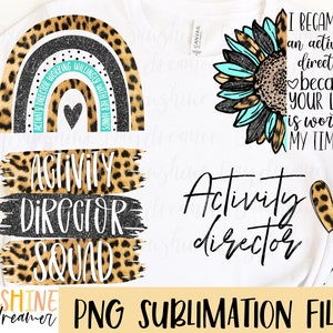 Activity Director Sublimation PNG, Activity Director Bundle Sublimation ...