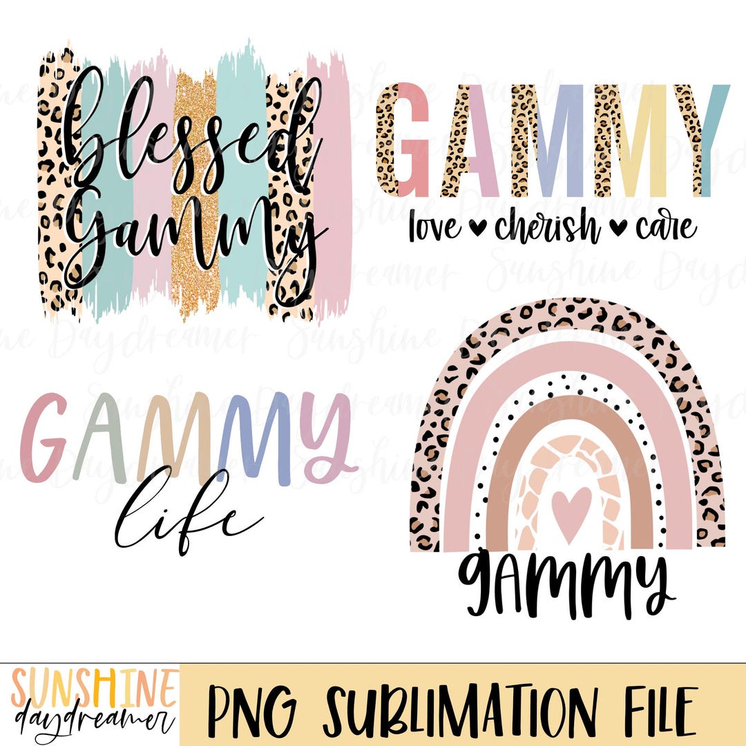 Gammy Sublimation PNG, Gammy Bundle Sublimation File, Gammy Shirt PNG ...