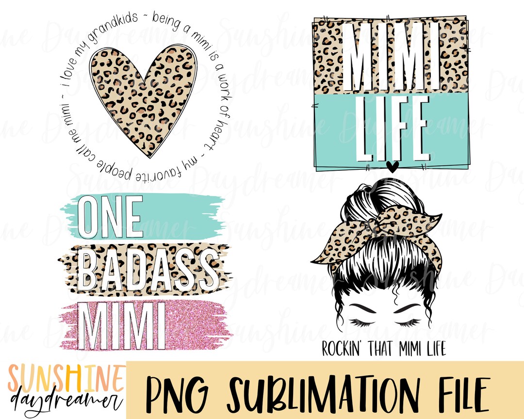 Mimi Sublimation PNG Mimi Bundle Sublimation File Mimi Shirt - Etsy