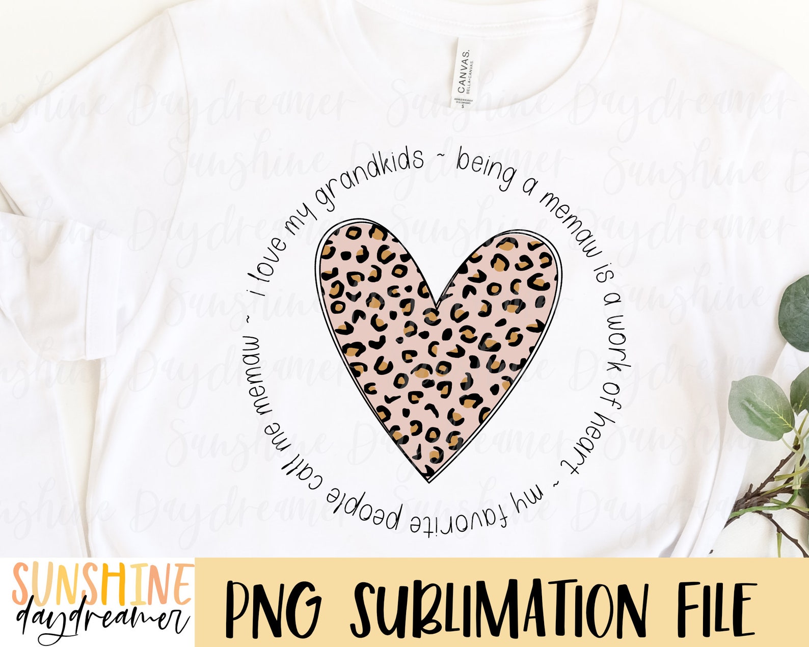 Memaw Sublimation PNG Designs: T-shirt Graphics Bundle (digital ...