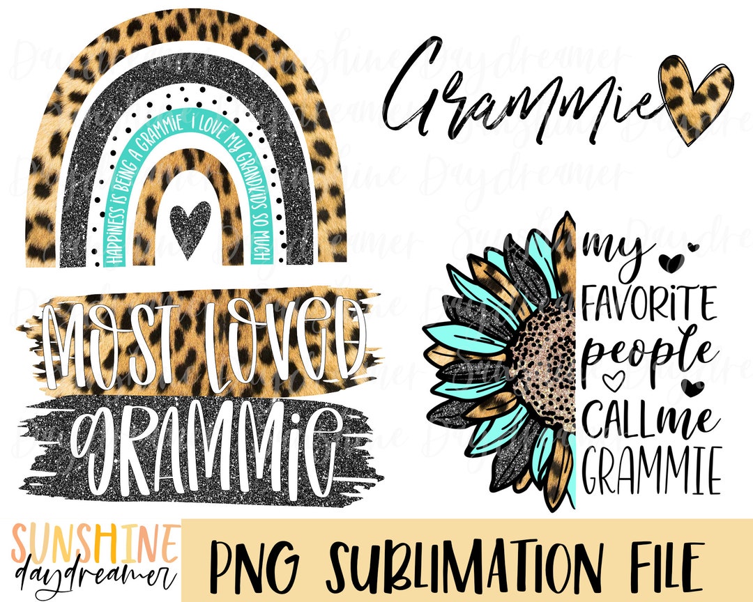 Grammie Sublimation PNG, Grammie Bundle Sublimation File, Grammie Shirt ...