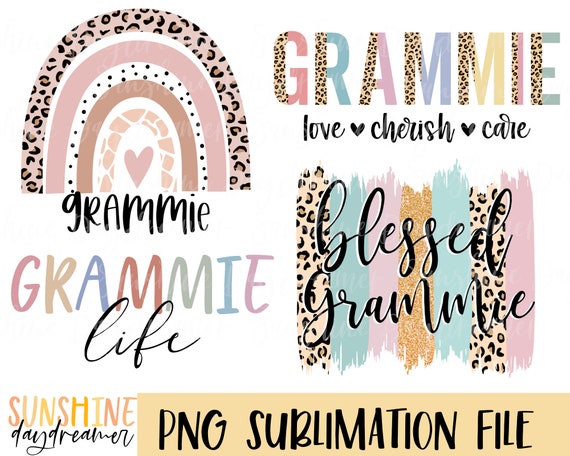 Grammie Sublimation PNG Grammie Bundle Sublimation File - Etsy