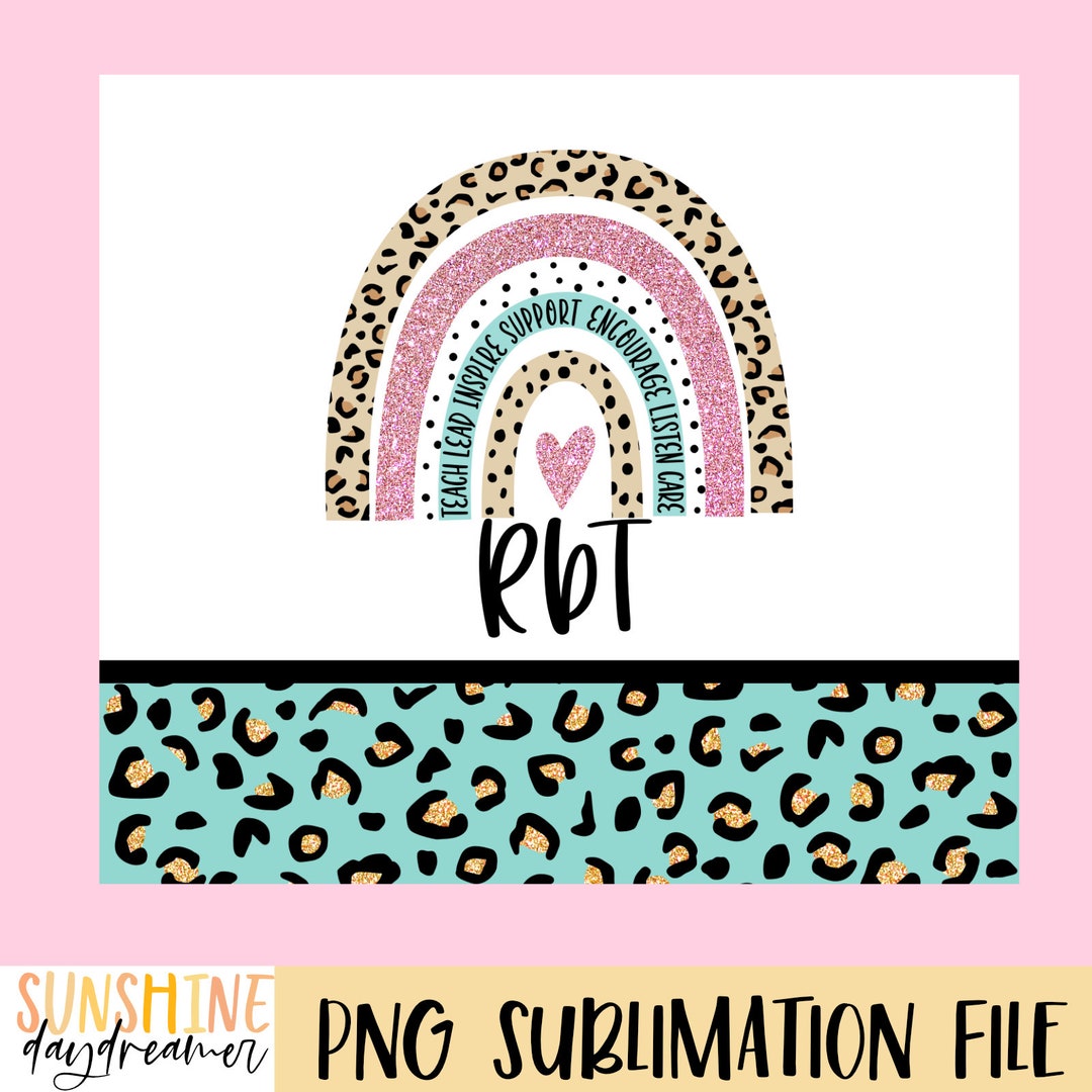 RBT Leopard Rainbow 20oz Tumbler PNG, Seamless Tumbler File, Skinny ...