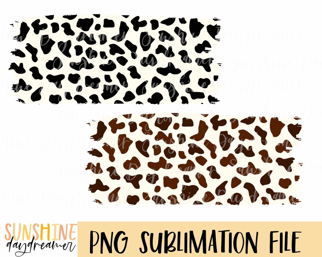 Cow Print Set Sublimation PNG, Cow Pattern Sublimation File, Cow ...