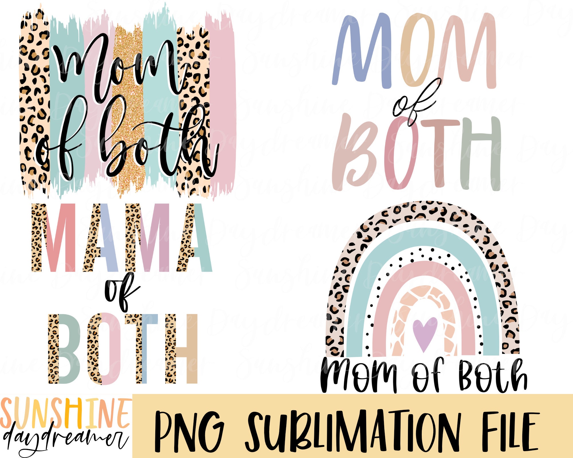 Mom of Both Sublimation PNG Mama of Both Bundle Sublimation - Etsy Ireland