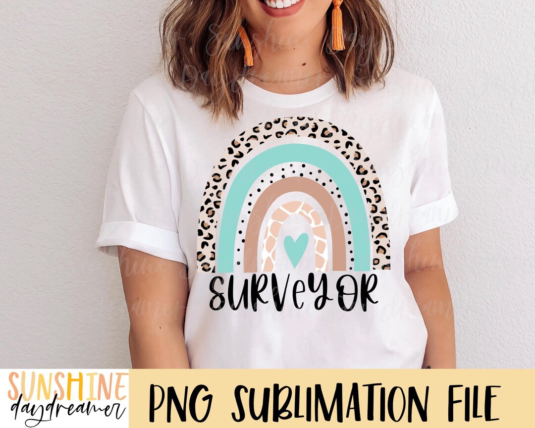 Surveyor Sublimation PNG, Rainbow Sublimation File, Surveyor Shirt PNG ...
