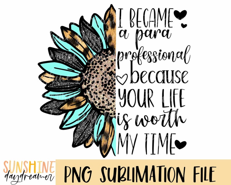 Paraprofessional Leopard Sublimation PNG Bundle (digital Download) - Etsy