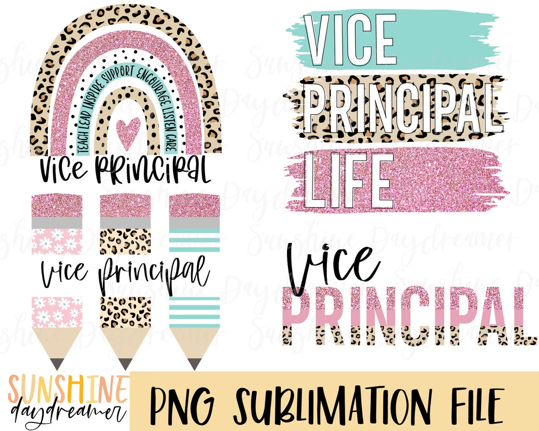 Vice Principal Sublimation PNG Assistant Principal Bundle - Etsy