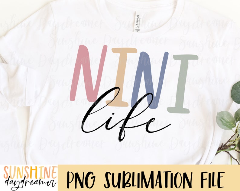 Nini Sublimation PNG Bundle: Shirt Design (digital Download) - Etsy