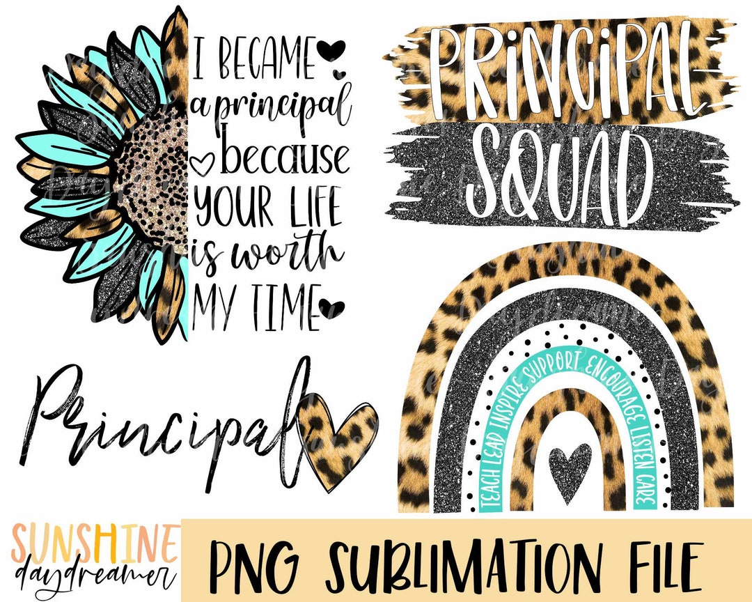 Principal Sublimation PNG, Principal Bundle Sublimation File, Teacher ...