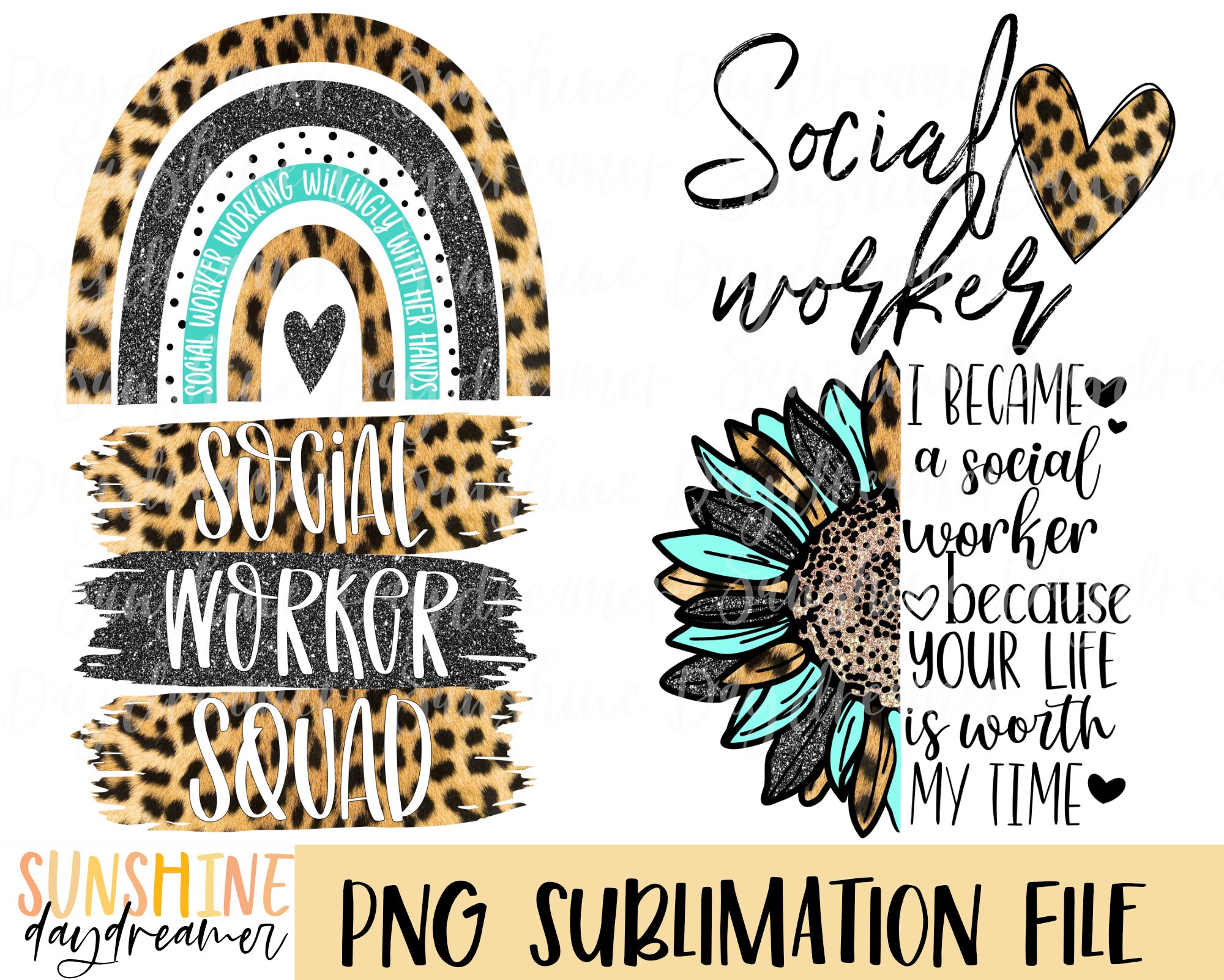 Social Worker Sublimation PNG Social Worker Bundle - Etsy