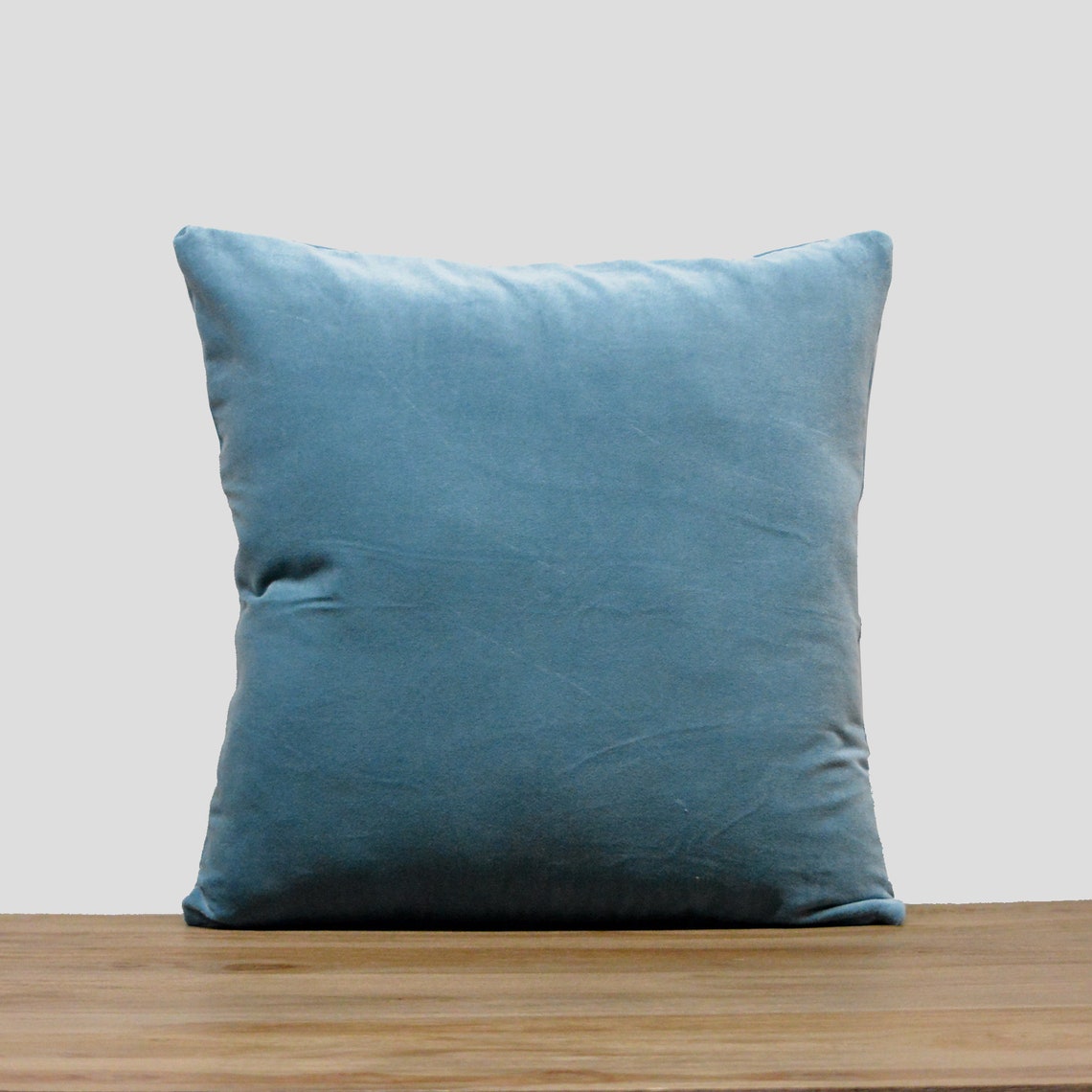 Dusty Sky Blue Velvet Cushion Cover Velvet Solid Pillowcase - Etsy