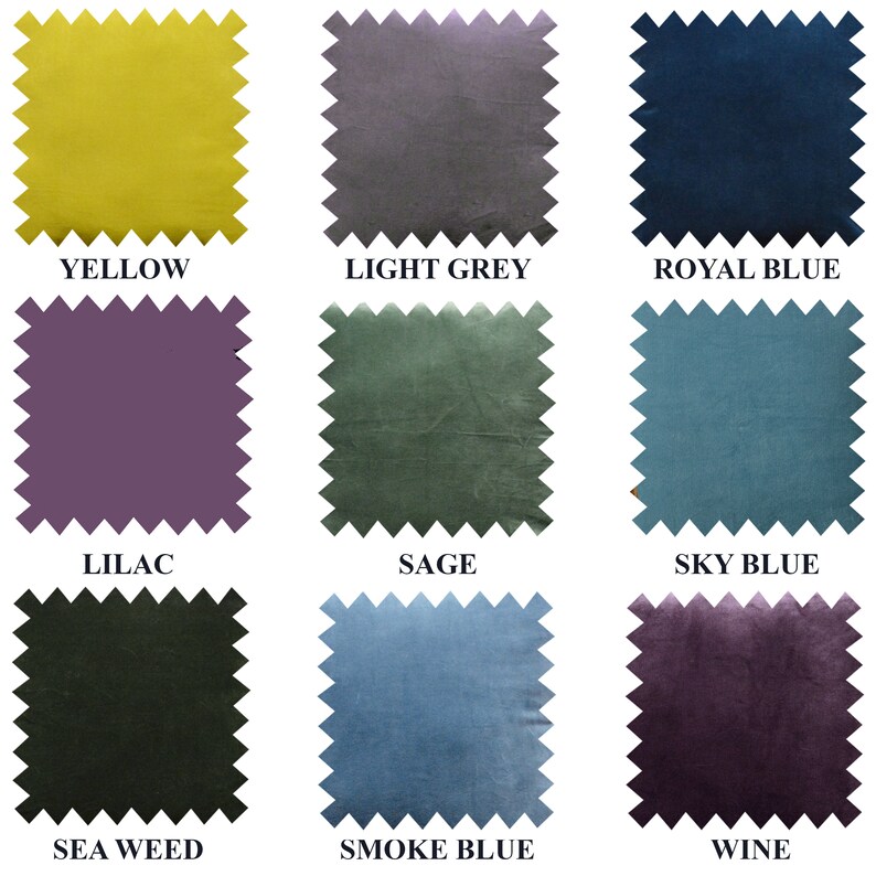 Velvet Fabric Samples or Swatches | Etsy