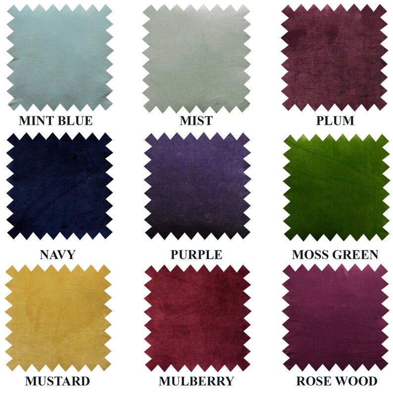 Cotton Velvet Upholstery Fabric DIY Project Curtains Craft - Etsy