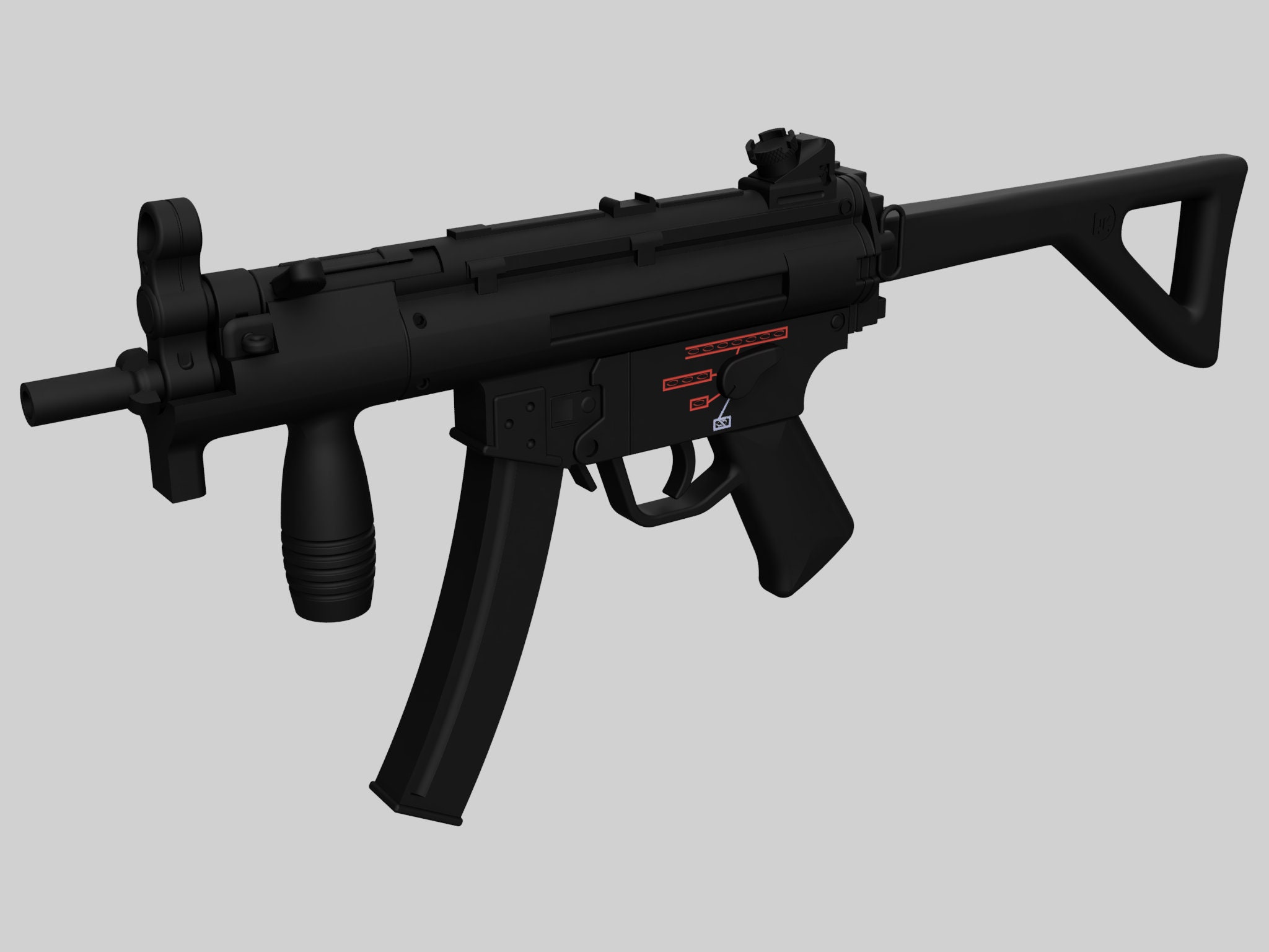 MP5 HK 3d Model - Etsy