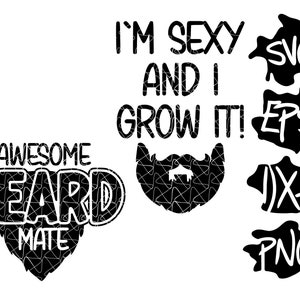 Beard Quote SVG Bundle, Big Beard SVG Clipart, Funny Beard Gift ...