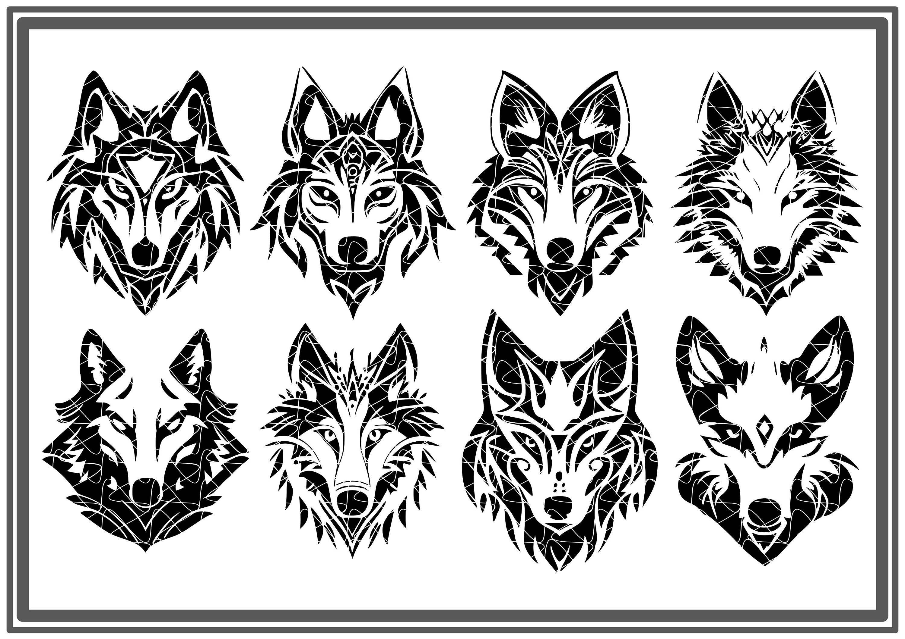 Wolf SVG Bundle Wolves Svg Howling Wolf Head Designs Wolf - Etsy Canada