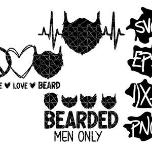 Beard Quote SVG Bundle, Big Beard SVG Clipart, Funny Beard Gift ...